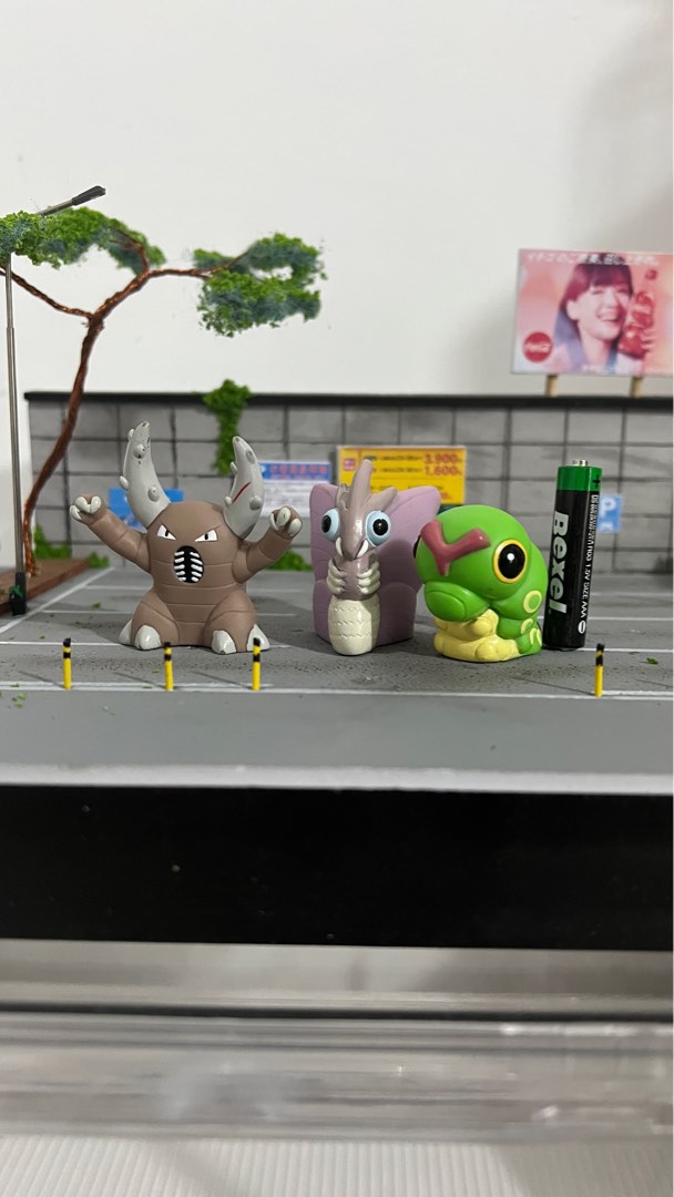 Pokemon Bandai Finger Puppets Gen 1 Bugs Caterpie Pinsir Venomoth ...