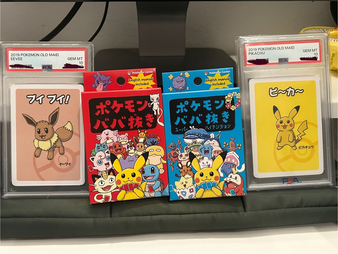 Pokemon Old Maid full set with PSA 10 Pikachu and Eevee, Hobbies & Toys ...