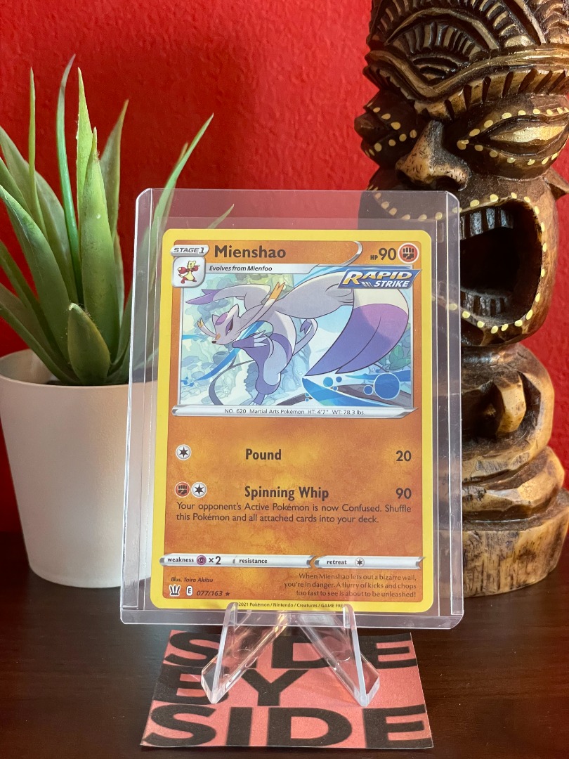 Pokemon TCG Card - Mienshao (Battle Styles, #077/163, Rare), Hobbies ...