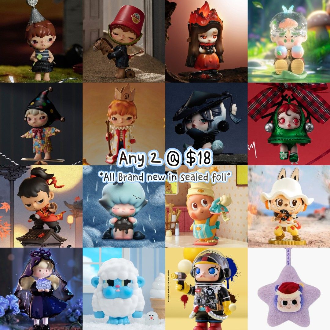 Popmart Hirono Echo, Le Petit Prince, Twinkle Twinkle Chef, Skullpanda ...