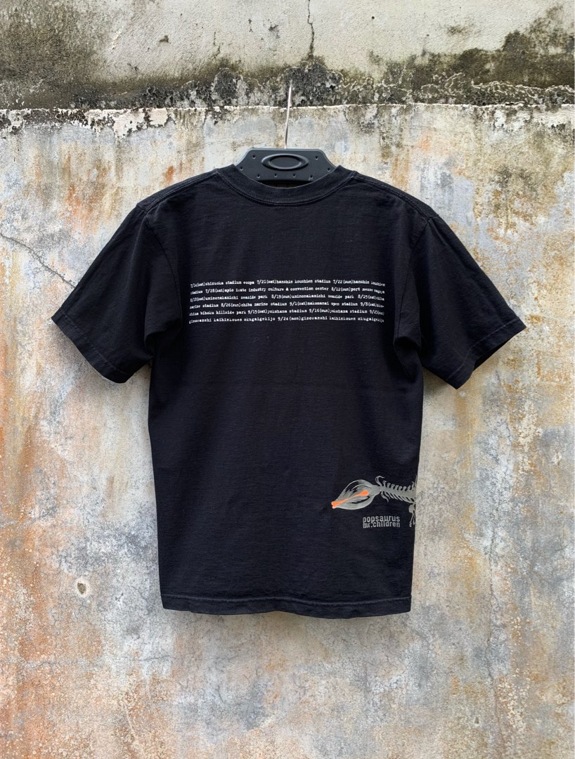 Vintage Popsaurus Mr.Children Japanese Band Tees, Fesyen Pria, Pakaian ...