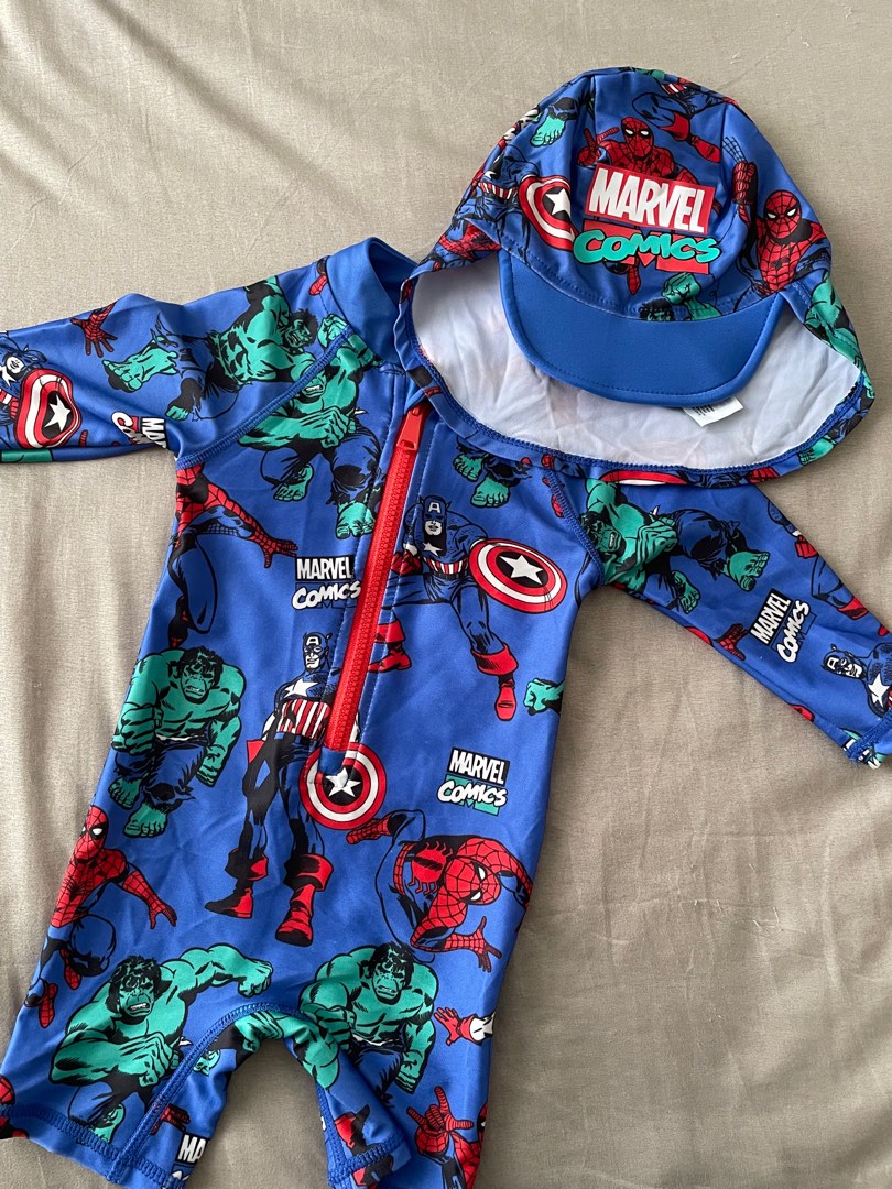 Primark Marvel Swimsuit Set, Babies & Kids, Babies & Kids Fashion on ...