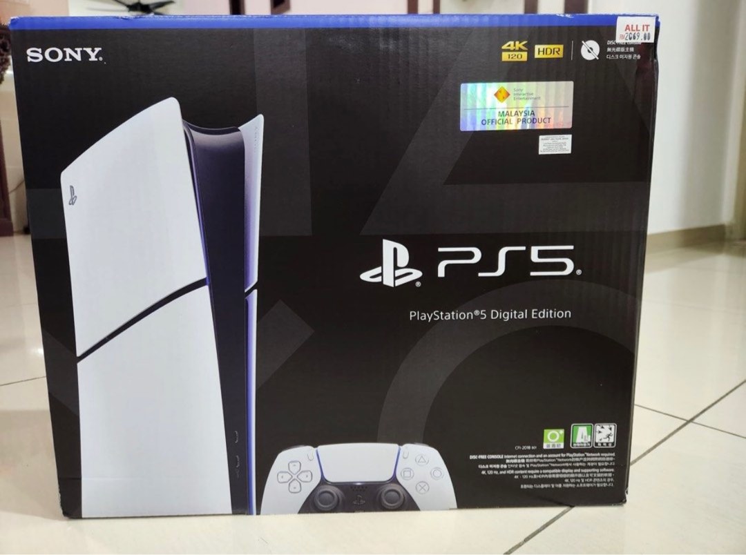 PS5 Slim Digital Malaysia Set 1tb, Video Gaming, Video Game Consoles ...
