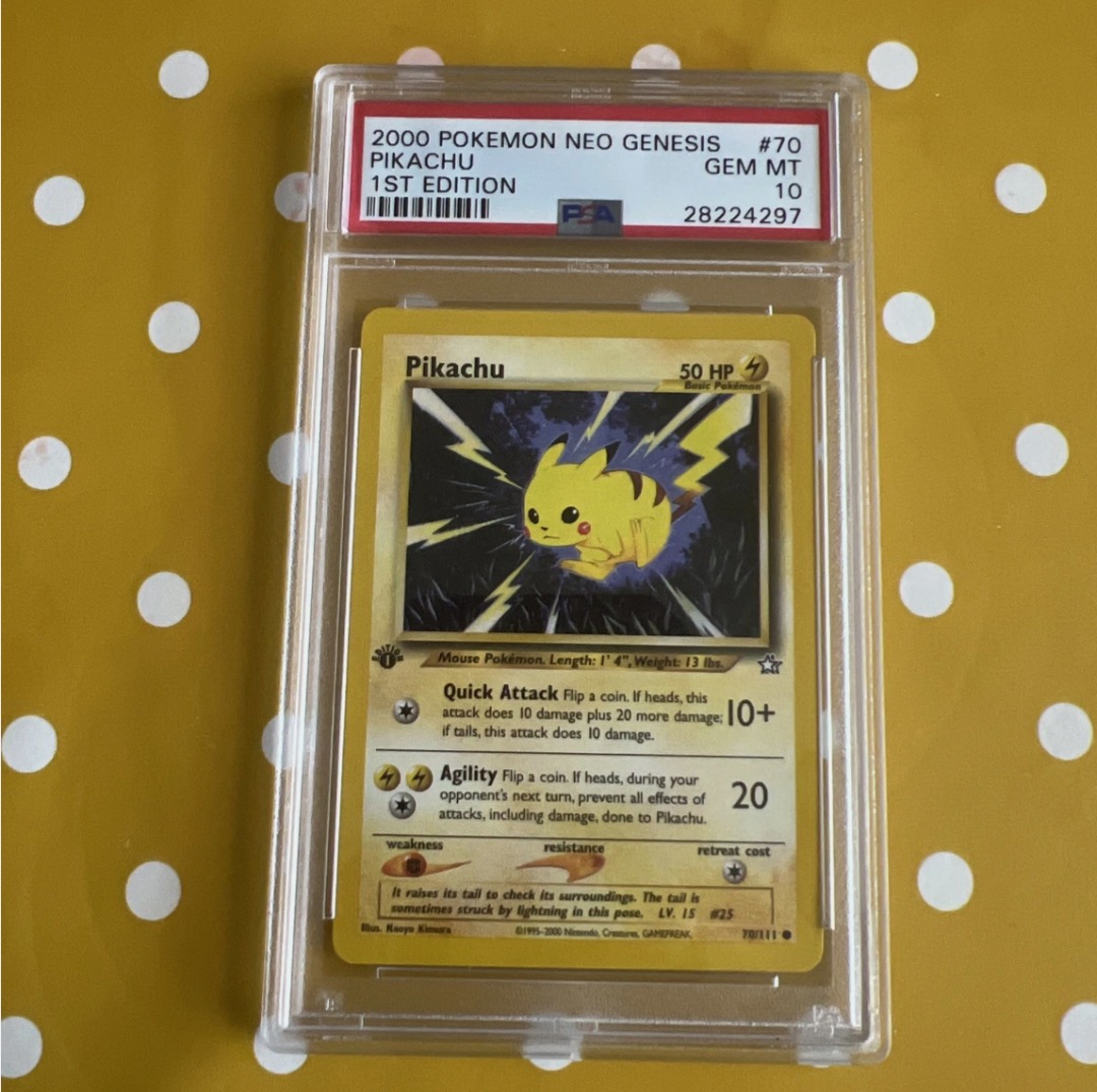 [PSA 10 ENG] Neo Genesis Pikachu 70/111 Pokemon 2000 1st Edition ...