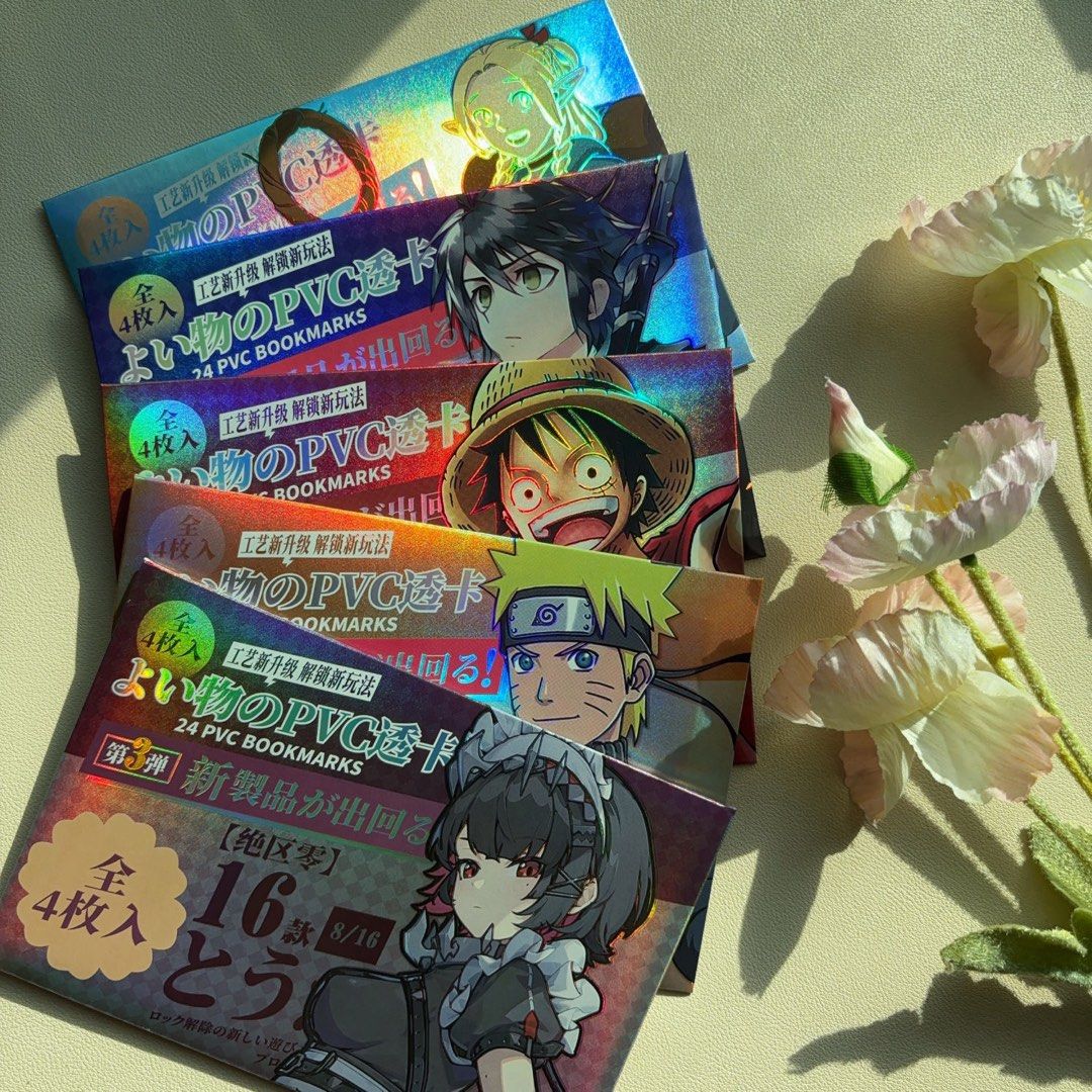 PVC Cartoon/Anime 2D Character Postcards - Transparent Cards ...