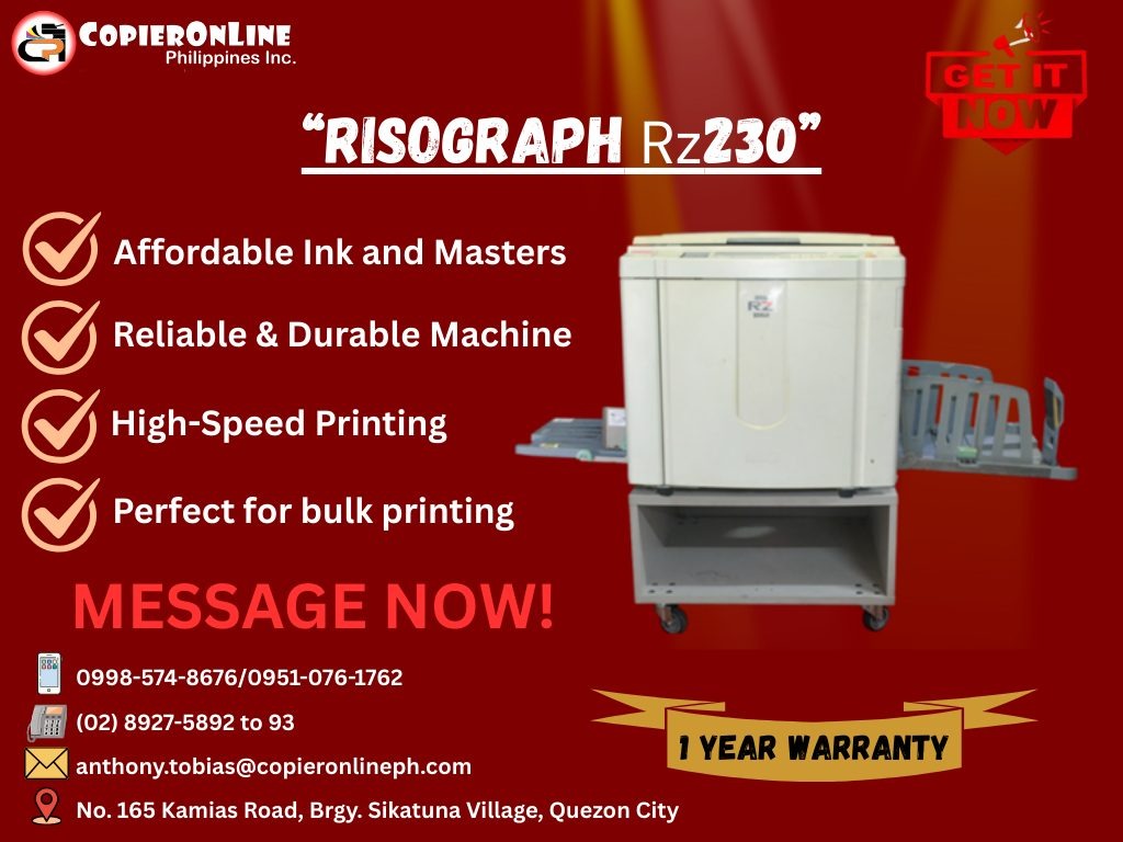 Risograph CV1200, Computers & Tech, Office & Business Technology on ...