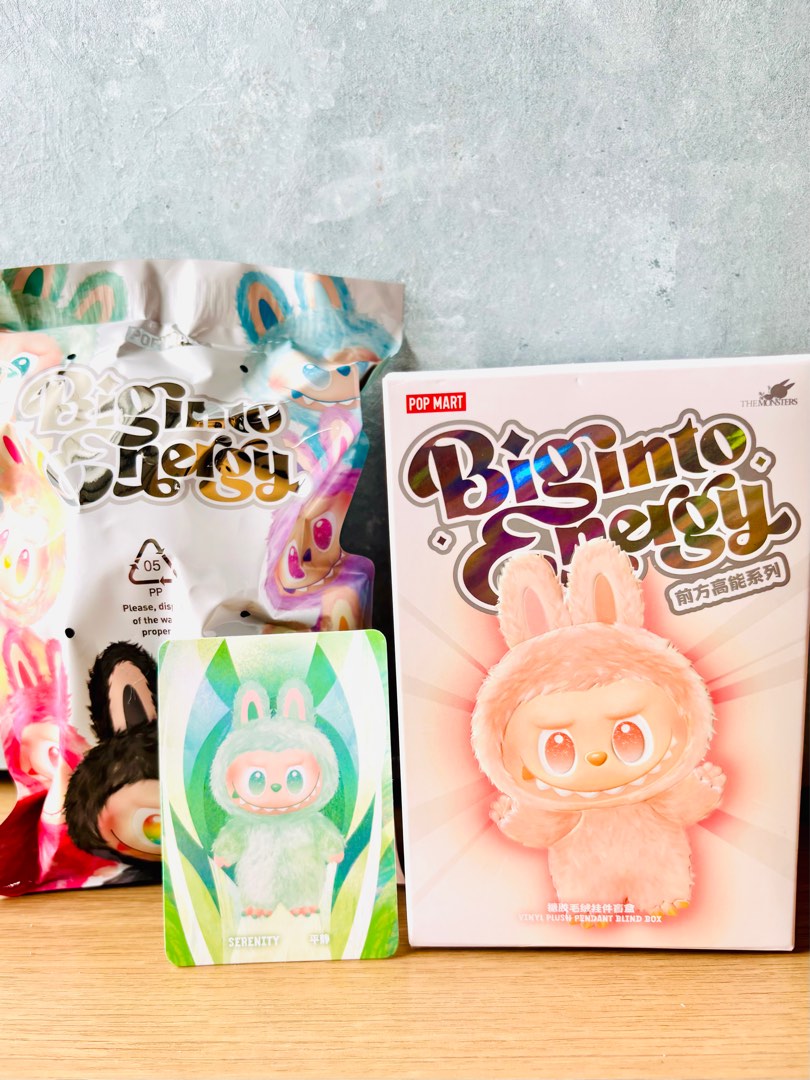 SERENITY Labubu V3- THE MONSTERS Big into Energy Series-Vinyl Plush ...