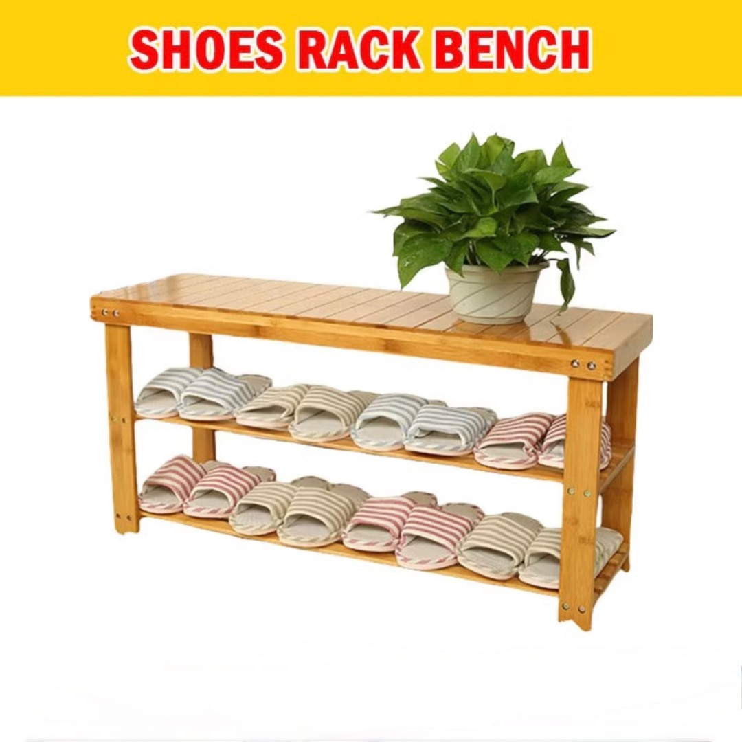 Shoe Bench Rack | Wooden Shoe Rack Bench | Entryway Shoe Rack Bench ...