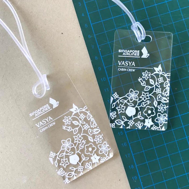 SINGAPORE AIRLINES SIA CABIN CREW AIRLINES TAG BAG TAG BAGGAGE TAG ...