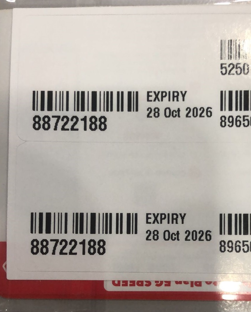 SINGTEL PREPAID CARD -88 7 22 188 - SPECIAL GOLDEN HUAT AH LUCKY EASY ...