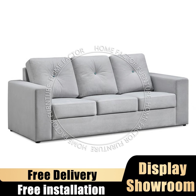 Sofa HFS-005 Fabric Sofa/PVC Sofa/Free customized color/NEW Living room Sofa/Free delivery+Free ...