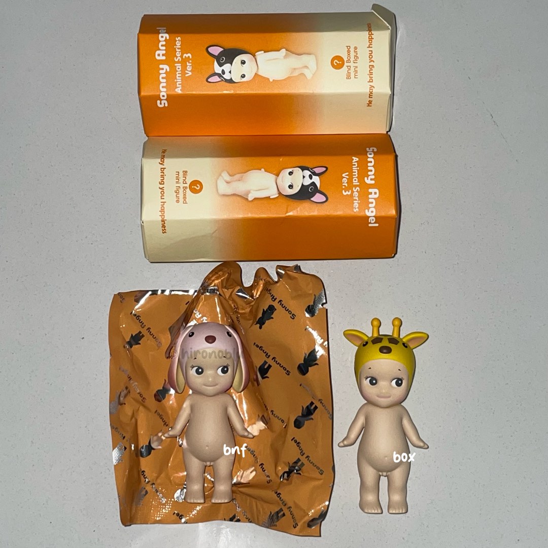 sonny angel lop ear reg + giraffe, Toys & Collectibles, Mainan di Carousell