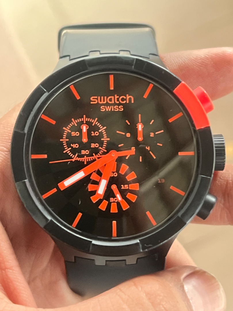 Swatch Big Bold Chronograph 45mm, Men's Fashion, Watches & Accessories ...