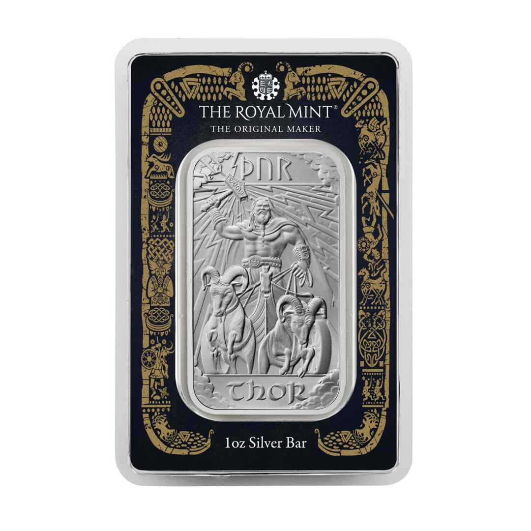 Thor 1oz Silver Minted Bullion Bar Bullion | Limited to 60,000 bars ...