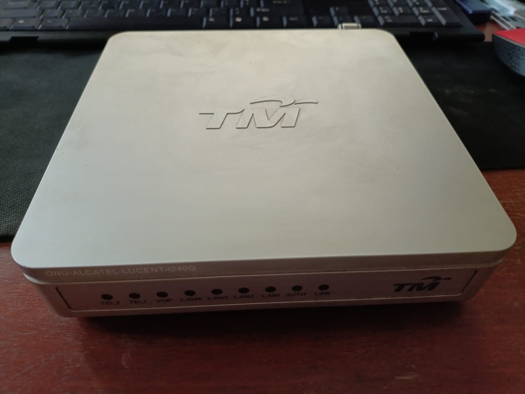 TM Fiber Optic Modem ONU- Alcatel-Lucent-I240G, Computers & Tech, Parts ...