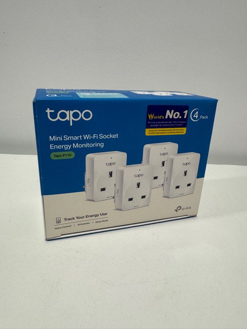 TP-Link Tapo P110 Mini Smart Wi-Fi Socket (4-pack), TV & Home ...