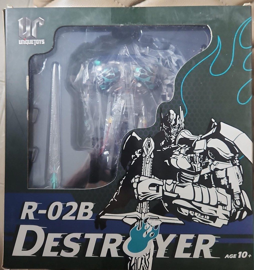 Unique Toys R02B Destroyer, Challenger 2nd Edition, third-party figure of black Optimus Prime ...
