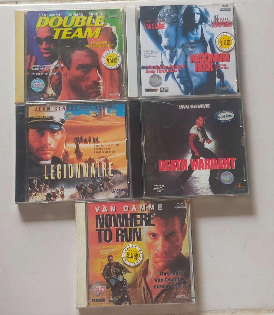 VCD Original Van Damme, Musik & Media, CD, DVD & Lainnya di Carousell