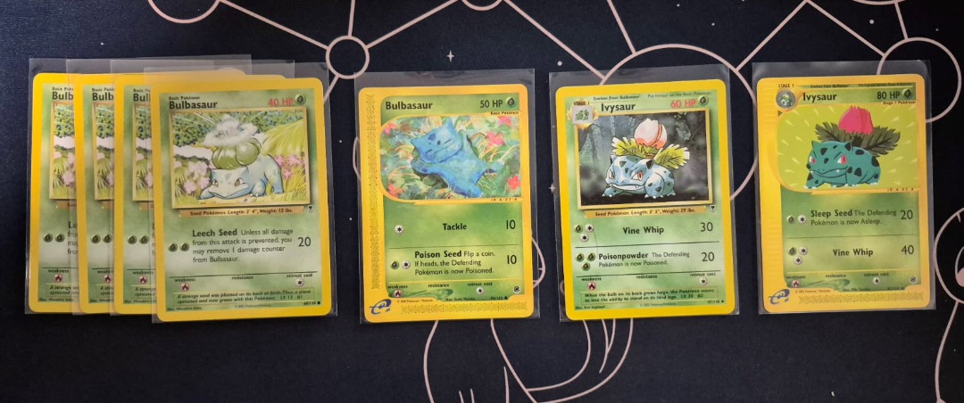 (vintage Legendary Collection / Expedition) Bulbasaur / Ivysaur ...