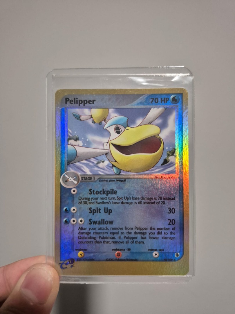 (vintage) Pelipper [Reverse Holo] #19 Pokemon Ruby & Sapphire, Hobbies & Toys, Toys & Games on ...