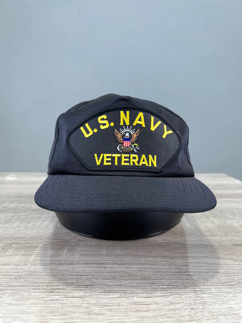 VINTAGE US NAVY VETERAN CAP, Men's Fashion, Watches & Accessories, Cap ...