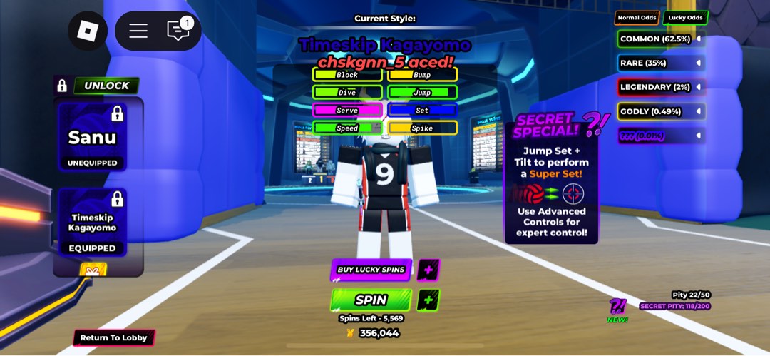 VOLLEYBALL LEGENDS ACCOUNT, TS KAGEYOMO x SANU x KIMIRO, SHIELD BEEAKER ...