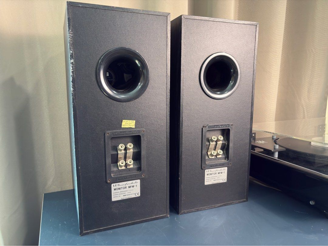 Wharfedale Monitor MFM 1 Bookshelf Speakers Bi-Wire MADE IN UK Classic ...