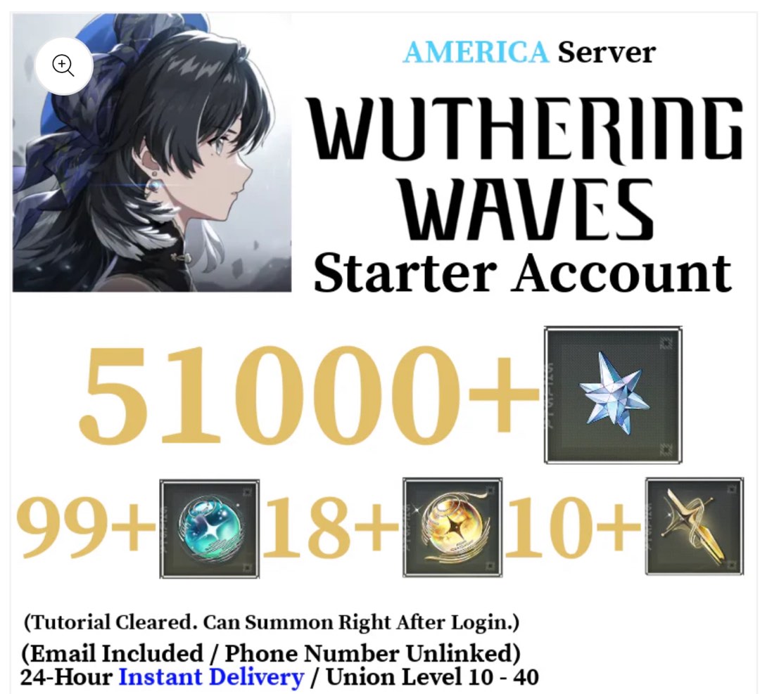 Wuthering Wave Account, Video Gaming, Gaming Accessories, In-Game ...