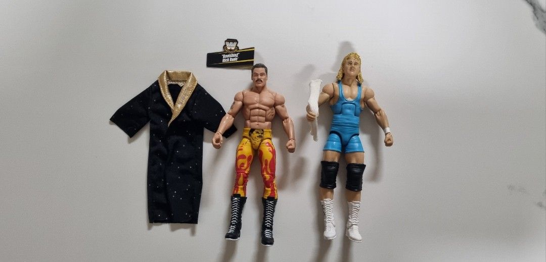 WWE Mattel Elite Mr Perfect Legends Series 3 and Rick Rude Legend ...