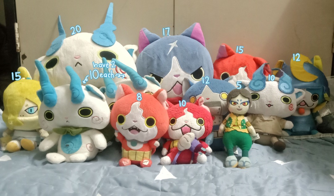 Yokai Watch plushies, Hobbies & Toys, Toys & Games on Carousell