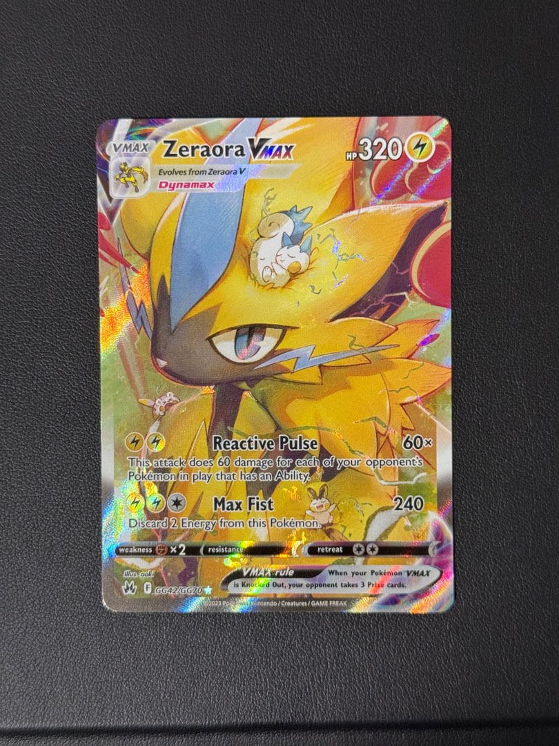 Zeraora VMAX Galarian Gallery - Pokemon TCG Crown Zenith, Hobbies ...