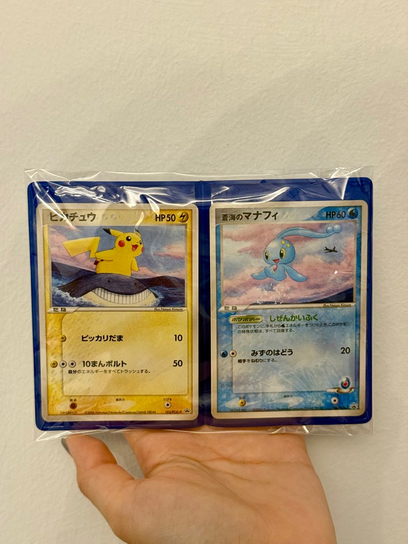 2006 Pokemon ANA Promo Card Pikachu 153/PCG-P Manaphy 154/PCG-P ...