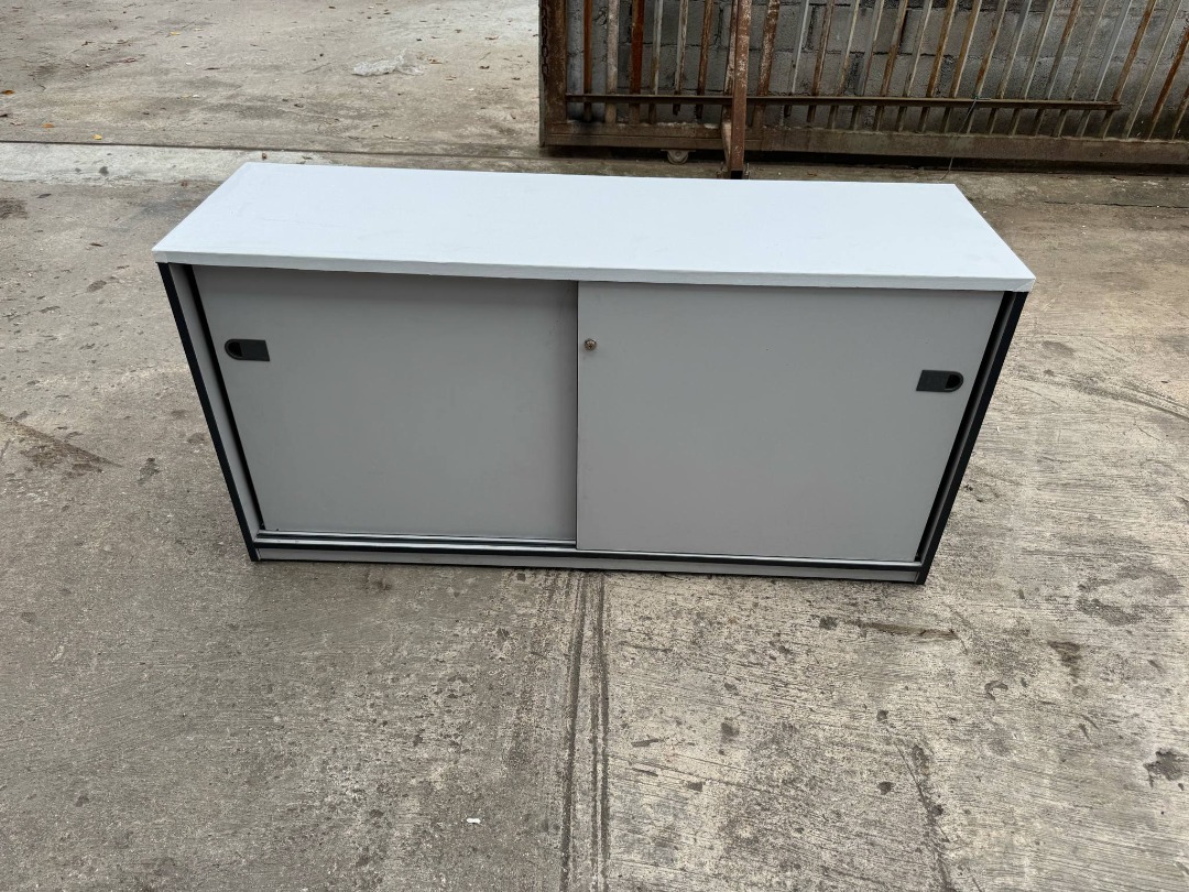 5ft Sliding Door Office Cabinet Rack Shelves Medium, Furniture & Home ...