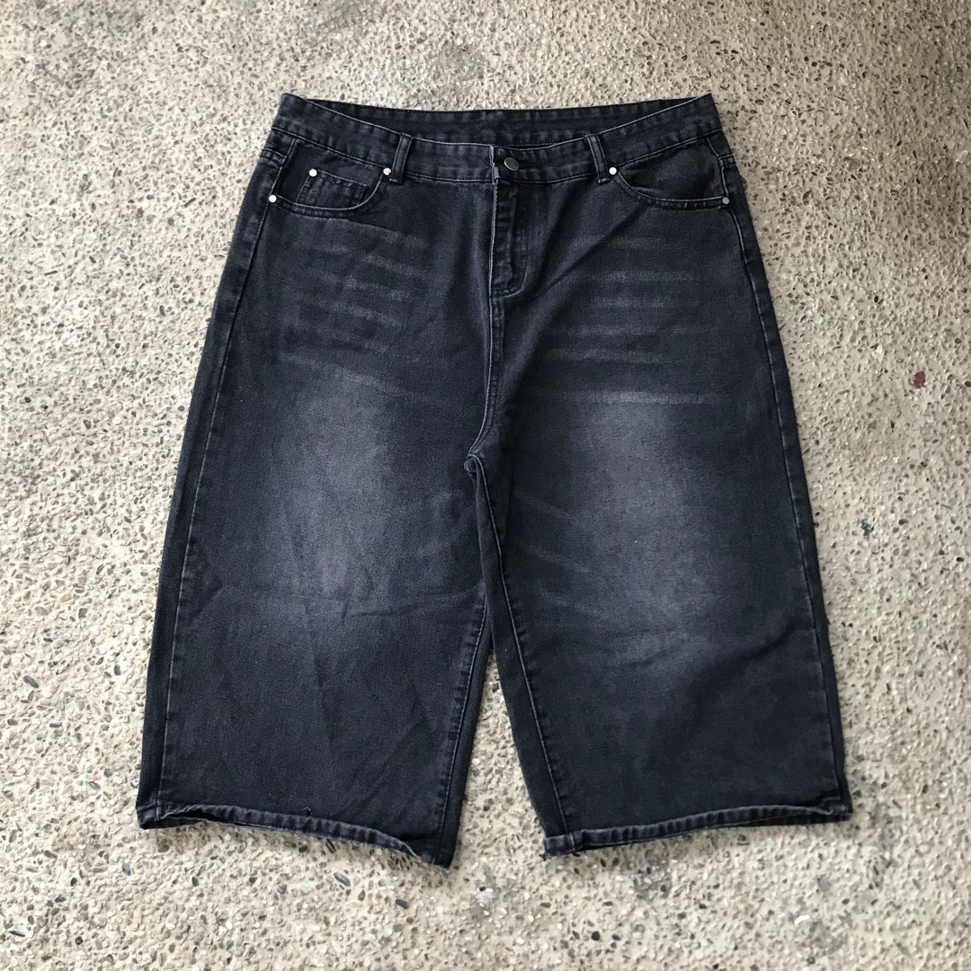 Acid Washed Jorts, Men's Fashion, Bottoms, Shorts on Carousell