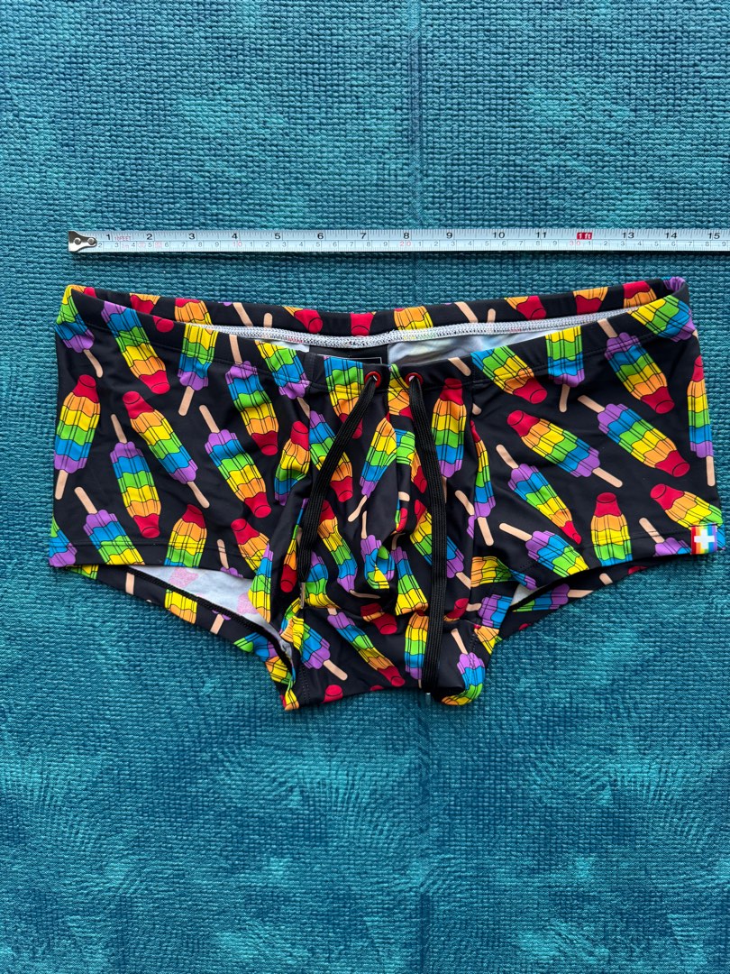 Andrew Christian Shock Jock male Bikini popsicles print trunk size L ...