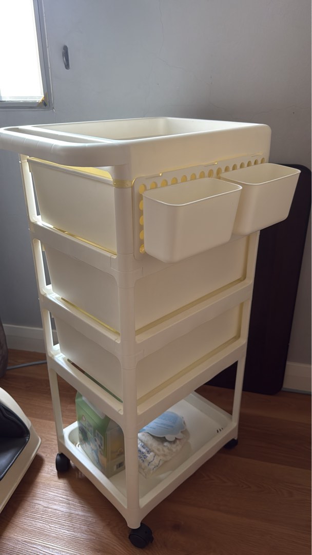 Baby storage cabinet with wheel, Furniture & Home Living, Furniture ...