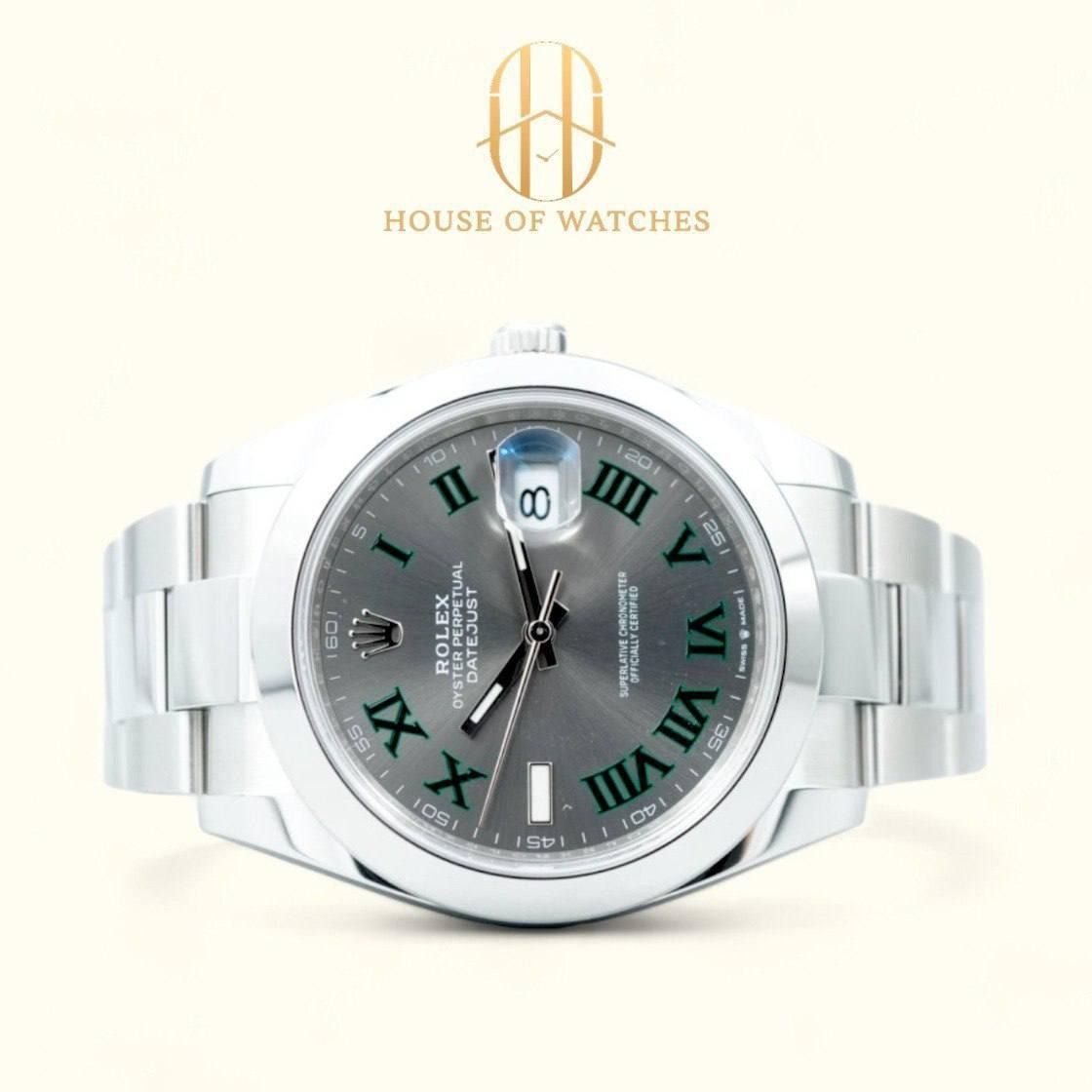 Brand New April 2025 Rolex Datejust 41 Wimbledon Oyster 126300 126300 ...