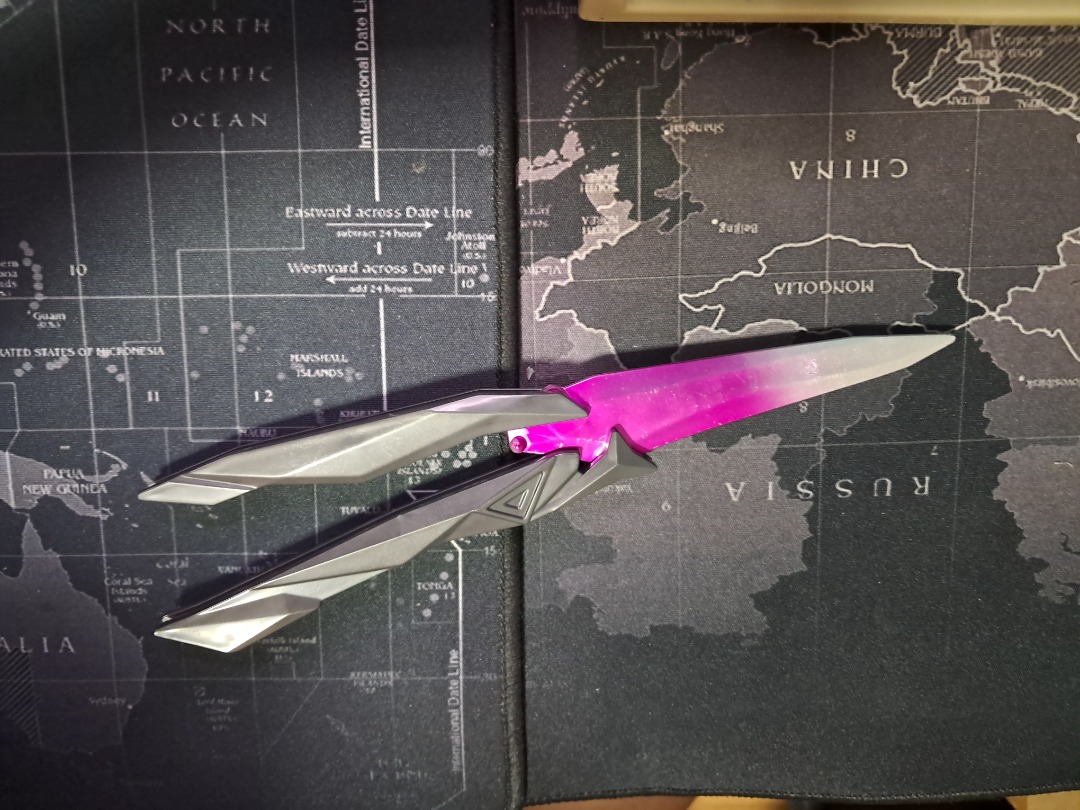 Butterfly Knife Plastic Fidget Spinning Toy Cosplay, Hobbies & Toys ...