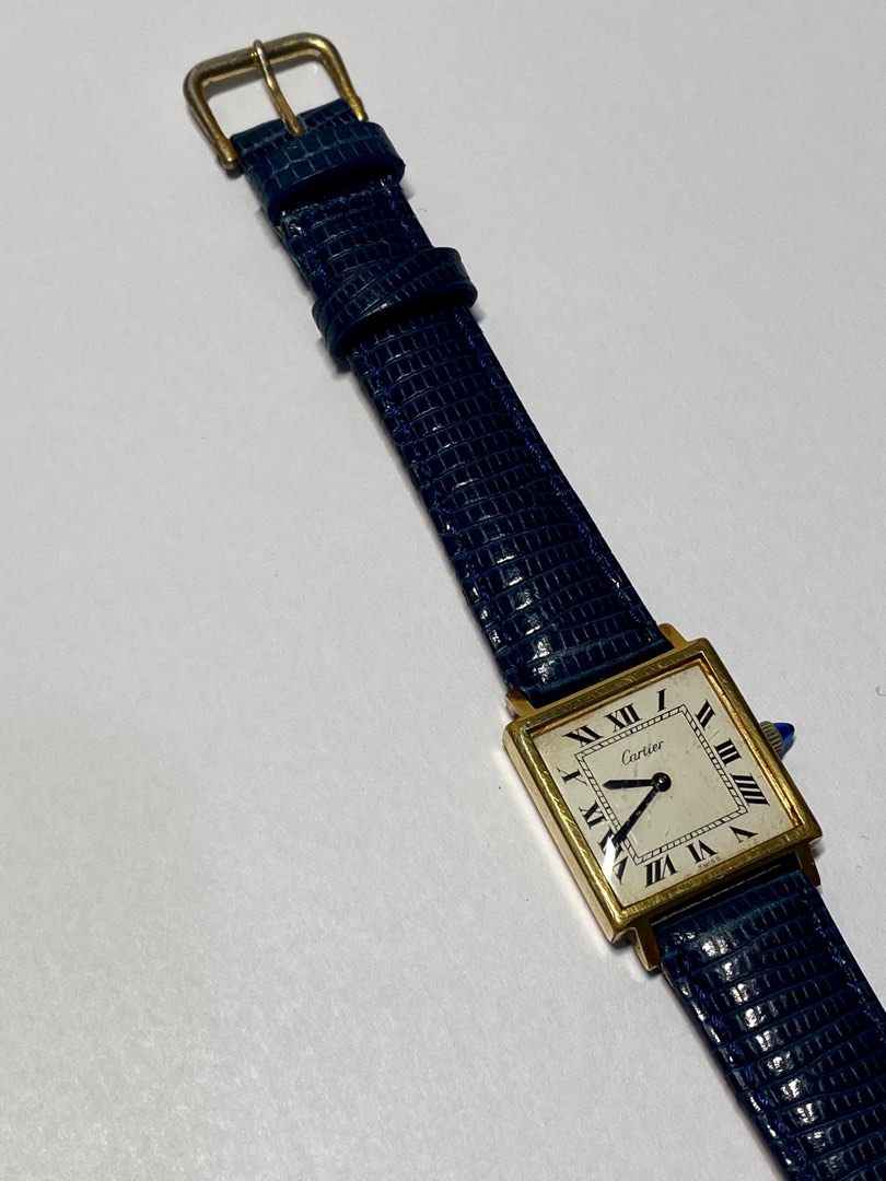 Cartier Tank Square ( 70s ) manual winding, Luxury, Watches on Carousell