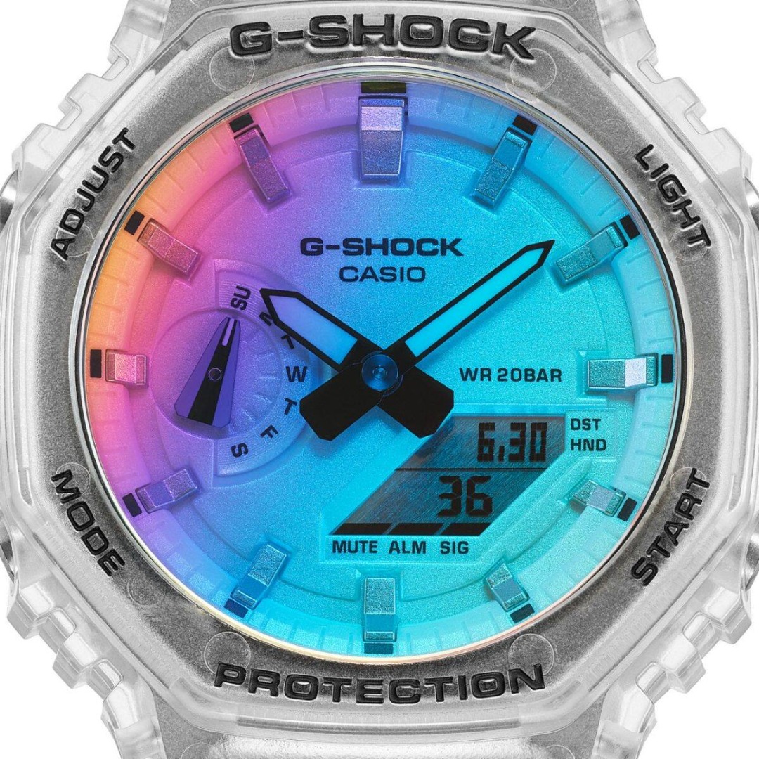 CASIO G-SHOCK GA-2100SRS-7AJF Iridescent Color Watch Rare Japan, Men's ...