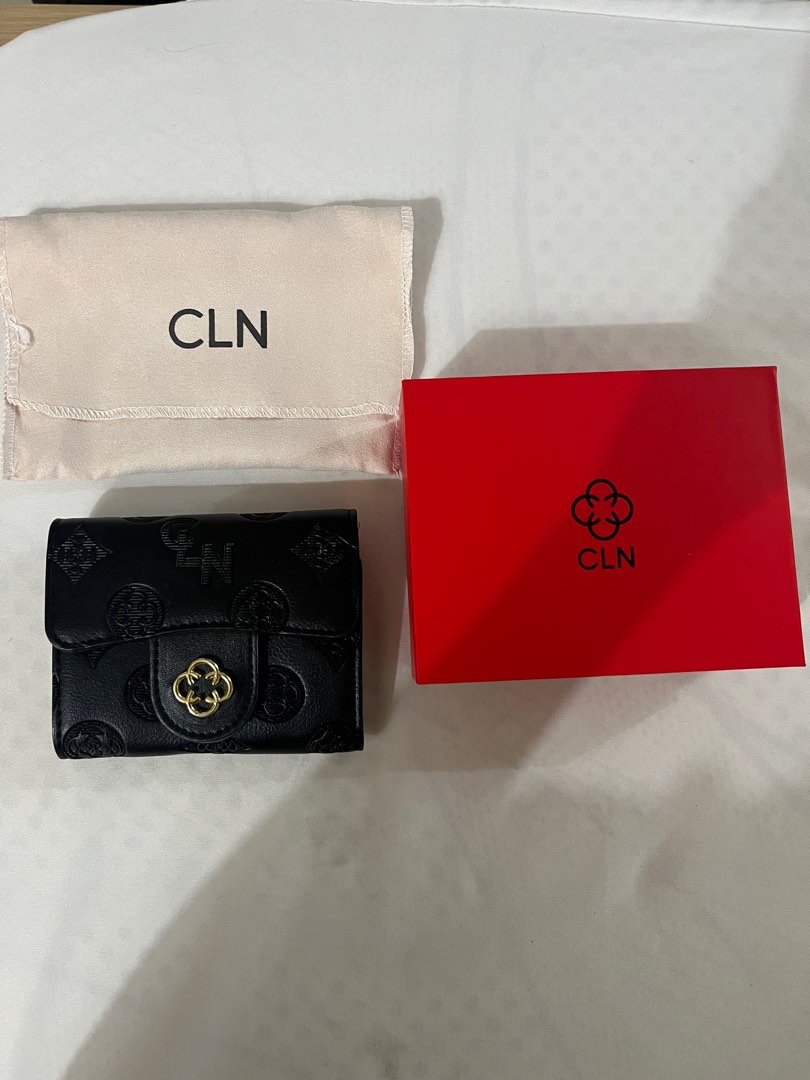 CLN Black Wallet, Luxury, Bags & Wallets on Carousell