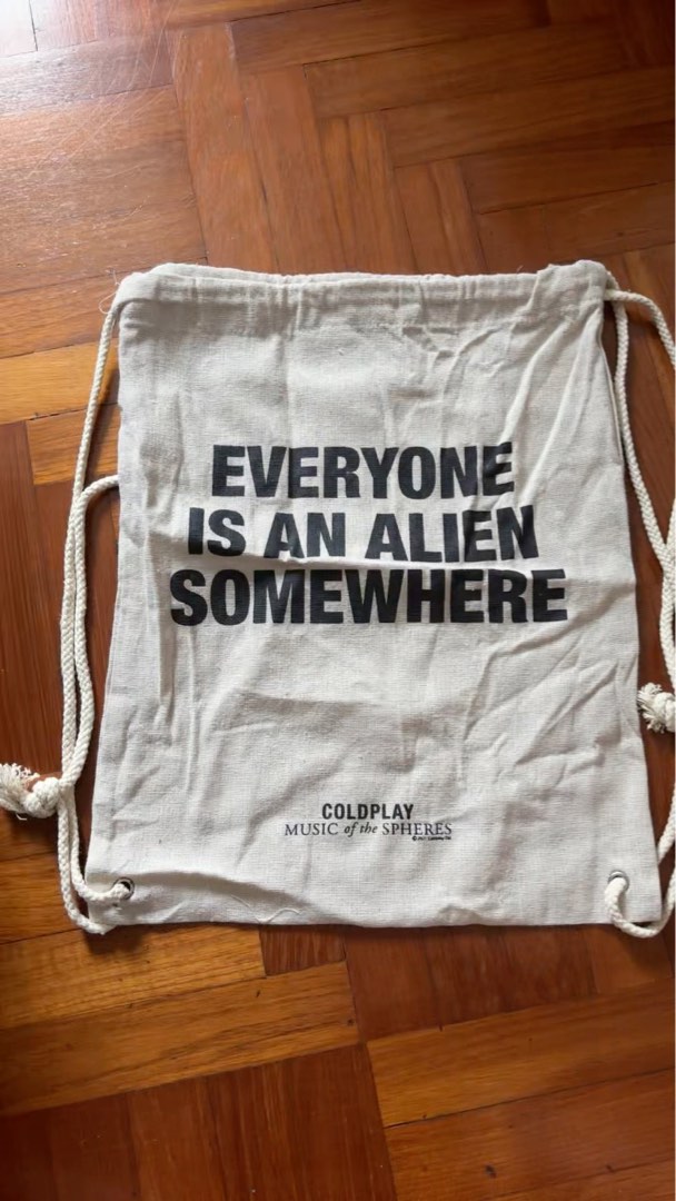 Coldplay Music of the Spheres Drawstring Bag, Hobbies & Toys ...