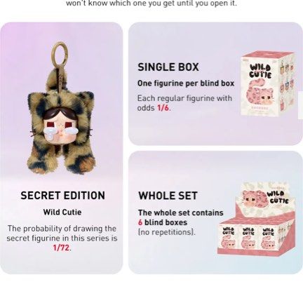 Confirmed Designs Popmart Crybaby Wild but Cutie Series Vinyl Plush ...