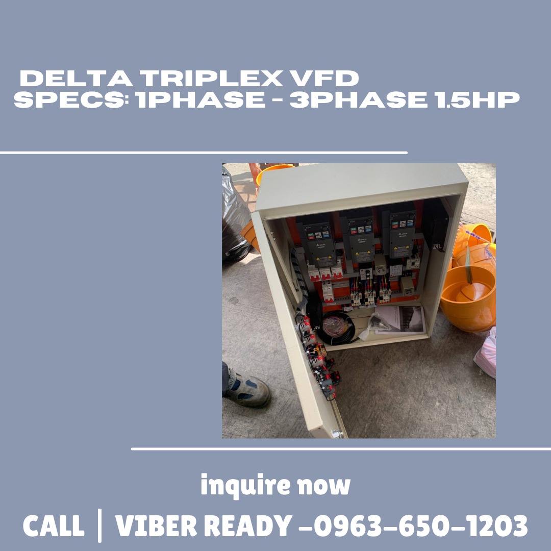 delta triplex vfd 1phase - 3phase 1.5HP, Furniture & Home Living ...