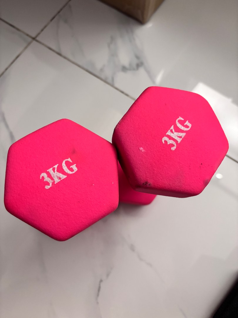 Dumbbell (3kg), Sports Equipment, Exercise & Fitness, Weights ...