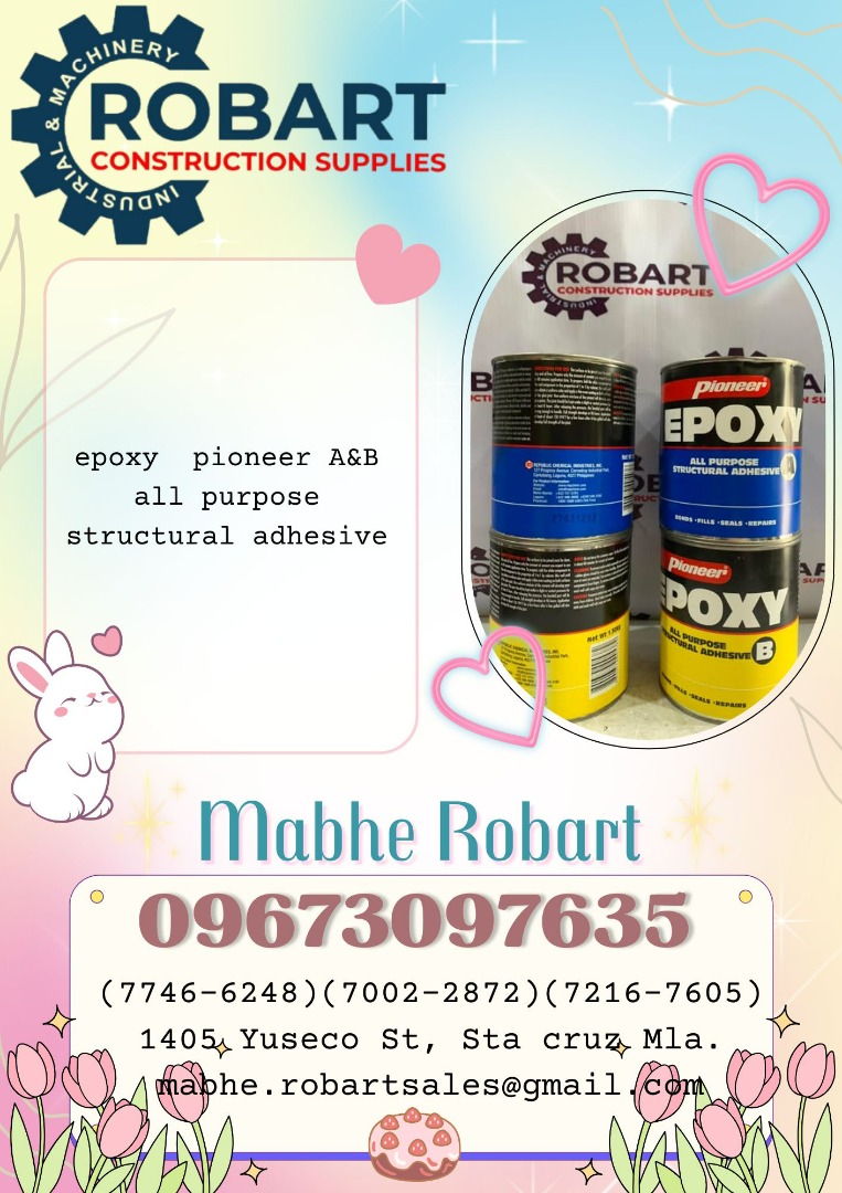 epoxy pioneer A&B all purpose structural adhesive, Furniture & Home ...