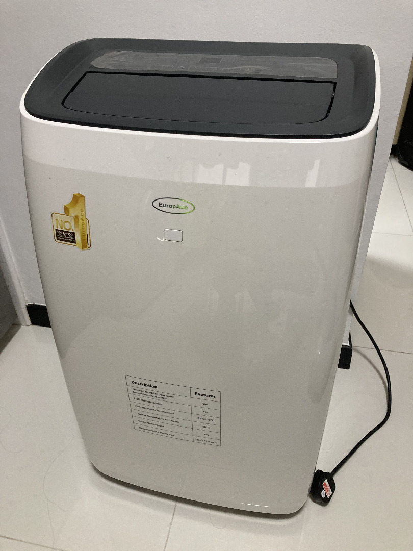 Europace EPAC 12Y6 Portable Aircon, TV & Home Appliances, Portable Air ...