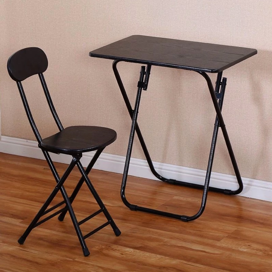 Folding Chair and Table Set | Compact Foldable Set | Space-Saving Table ...