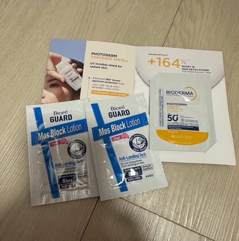 FREE Skincare Sachets- Biore Mosquito Repellent Lotion/ Bioderma ...