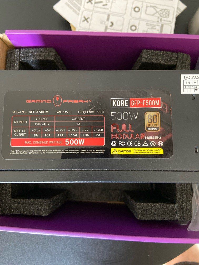 Gaming Freak PSU GFP F500, Computers & Tech, Desktops on Carousell